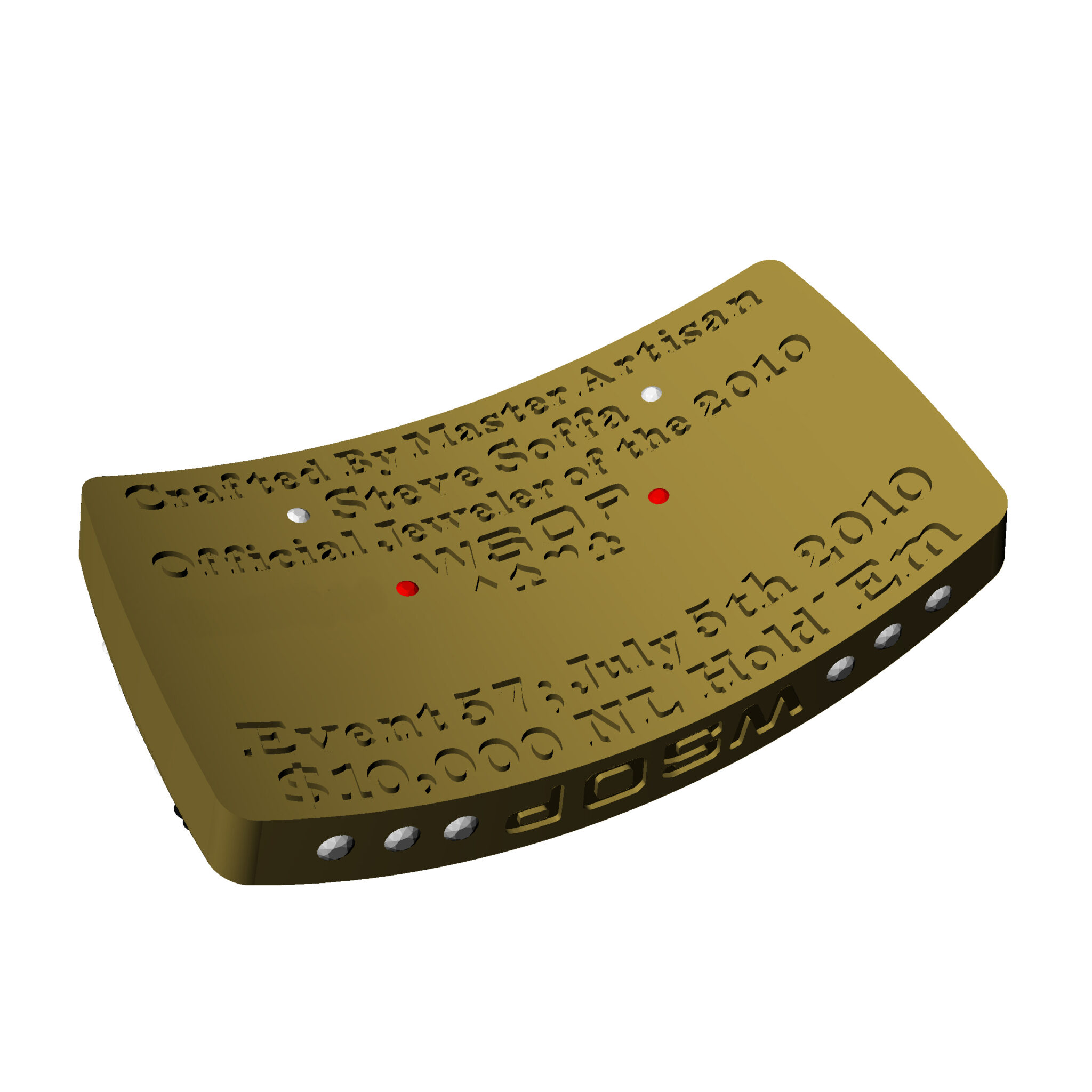 The WSOP 2010 Championship Custom Bracelet – Steve Soffa