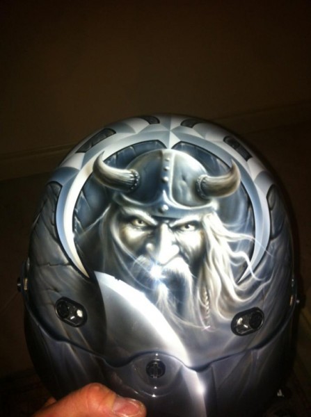 "Viking" Custom Medallion :: Inspired by Collector's Motorcyle Helmet ...